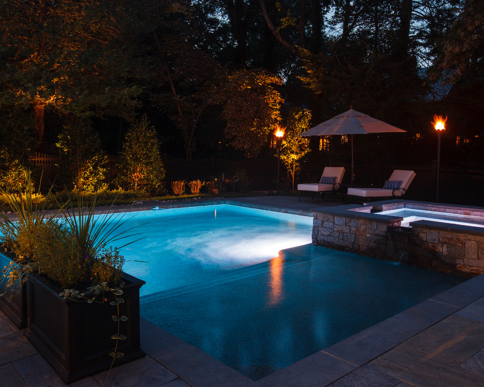 Resort Style Custom Pools with Modern Design - Traditional - Swimming ...