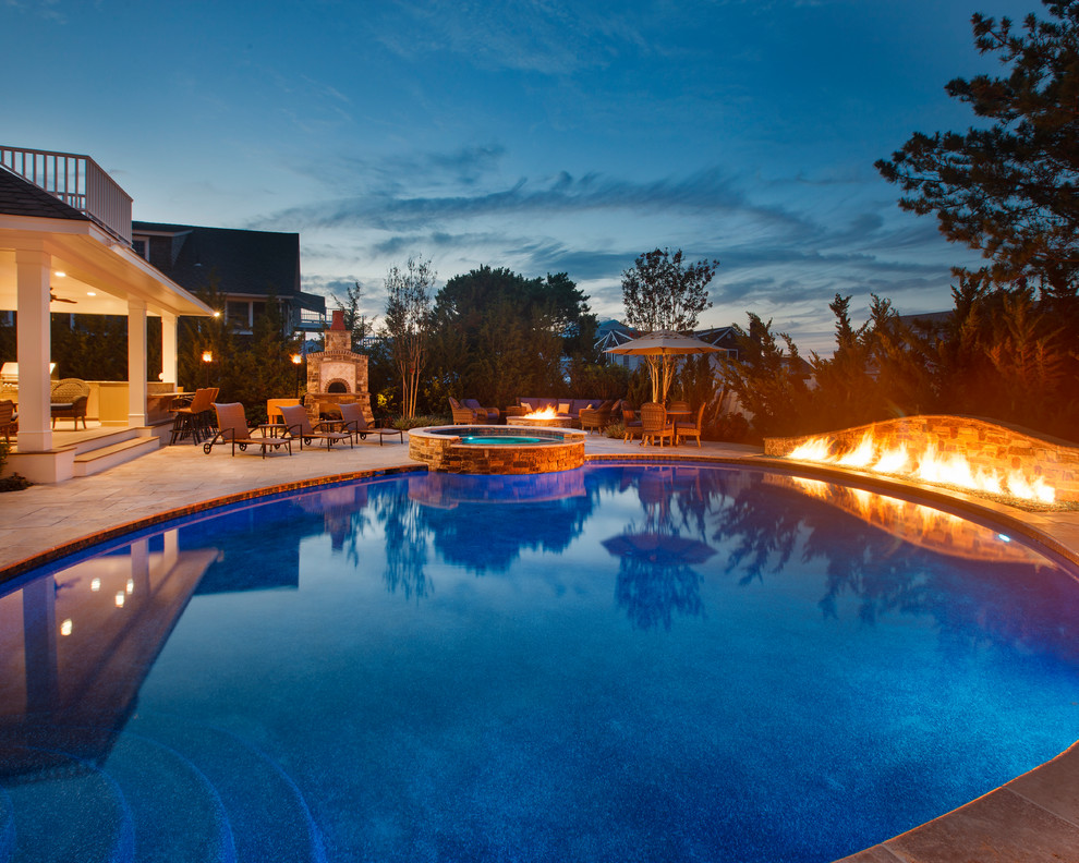 Resort Style Custom Pools with Modern Design - Contemporary - Pool ...