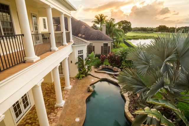 Resort style pool with lake and golf course view. - Pool - Orlando - by ...