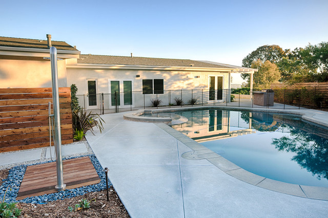 Resurfaced Pool - Mid-Century Open Floor Plan with View Deck ...