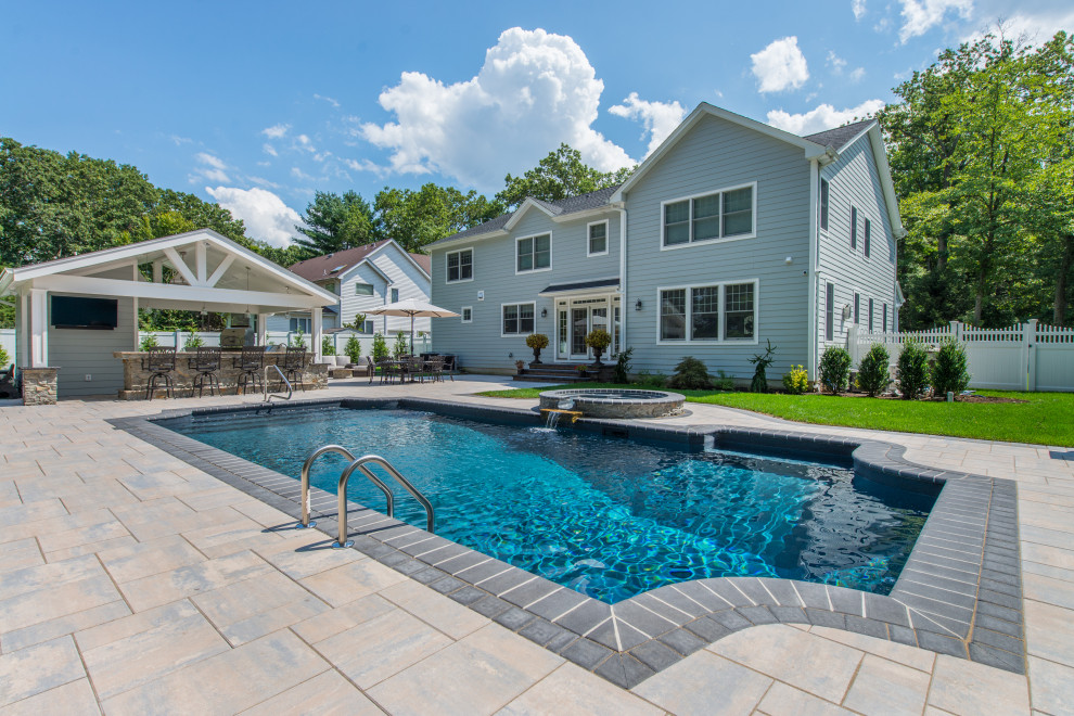 River Vale, Bergen County, New Jersey - Traditional - Pool - New York ...