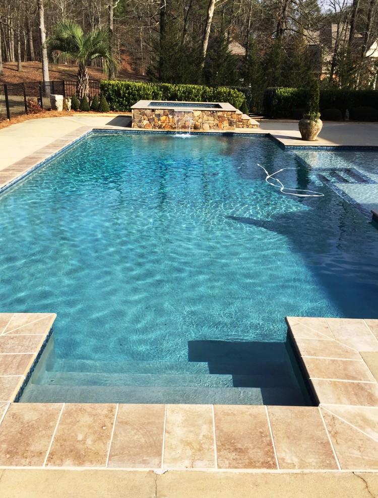 Riverchase, AL - Pool with Tanning Ledge & Spa - Pool - Birmingham - by ...