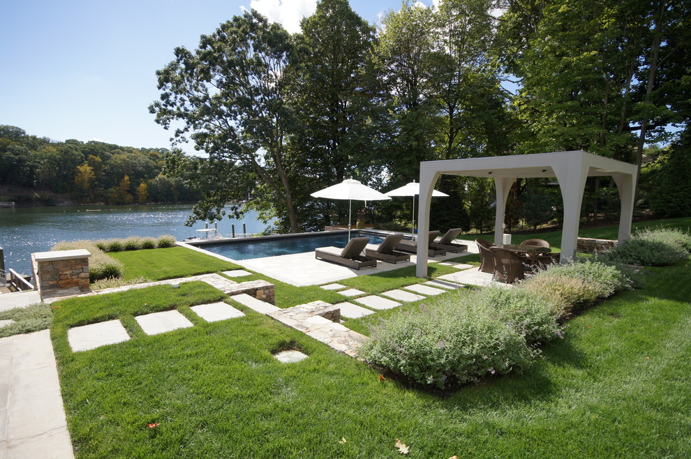 Riverfront Pool - Traditional - Pool - New York - by Eckerson Design ...