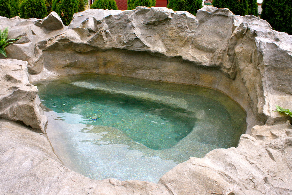rock hot tub - Tropical - Pool - Vancouver - by User | Houzz