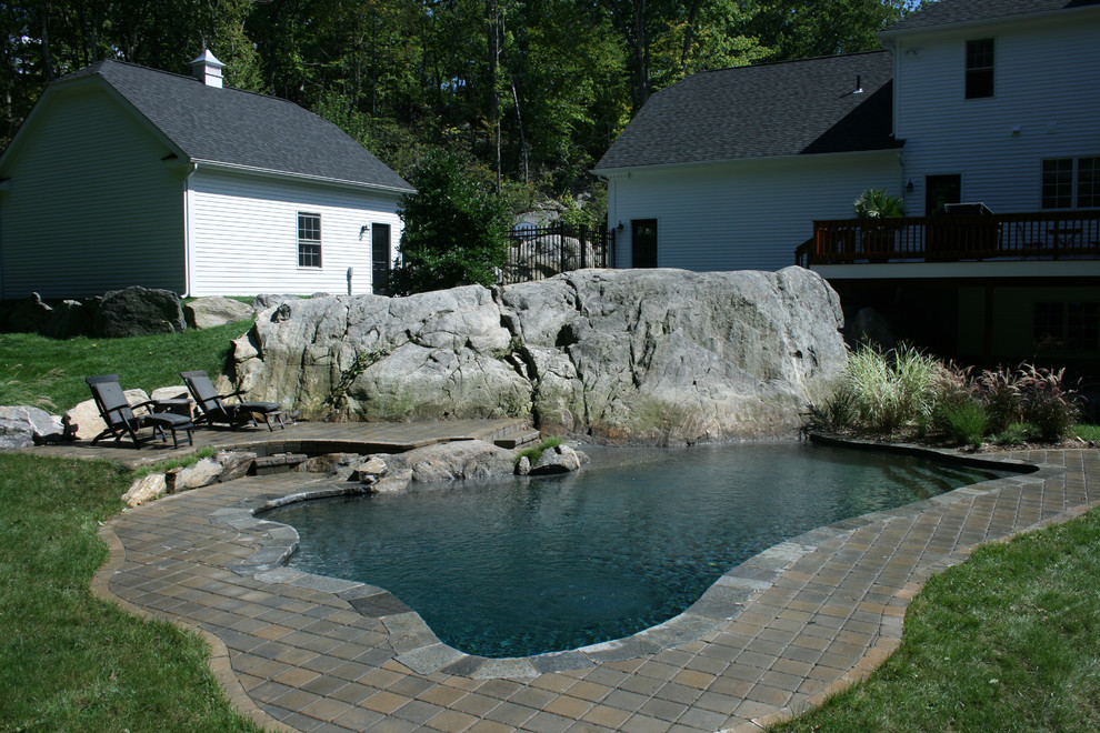 Rock Pool - Traditional - Pool - New York - by Lang Pools Inc. | Houzz