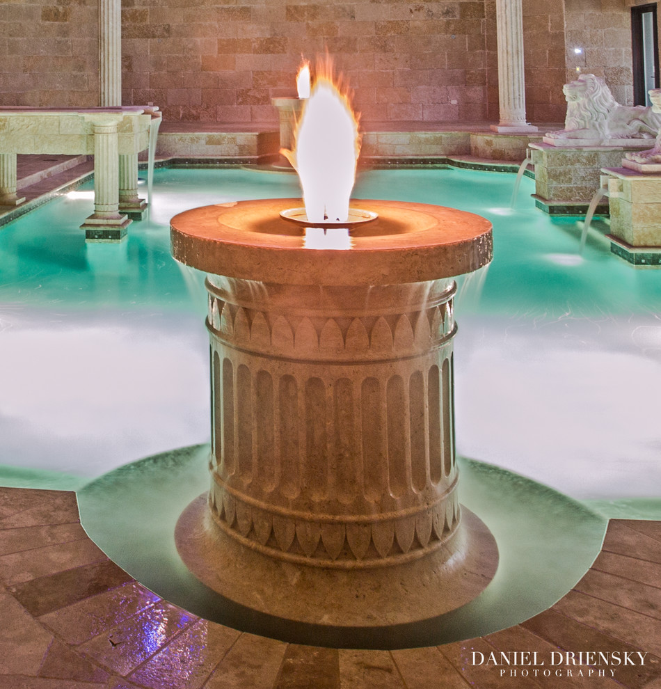 Roman Bath - Mediterranean - Pool - Dallas - by Sabella Carved Stone ...