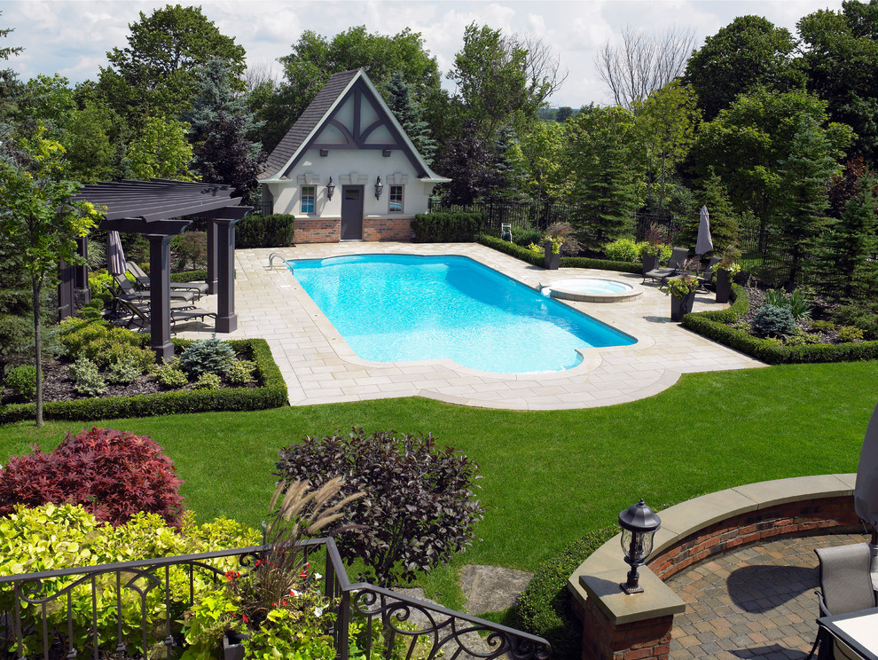 Roman Inground Pool - Contemporary - Pool - Toronto - by Pioneer Family ...
