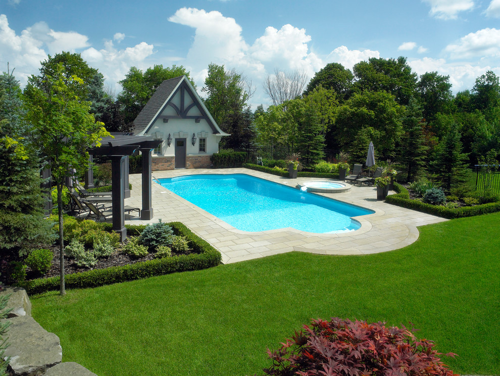 Roman Inground Pool - Contemporary - Pool - Toronto - by Pioneer Family ...