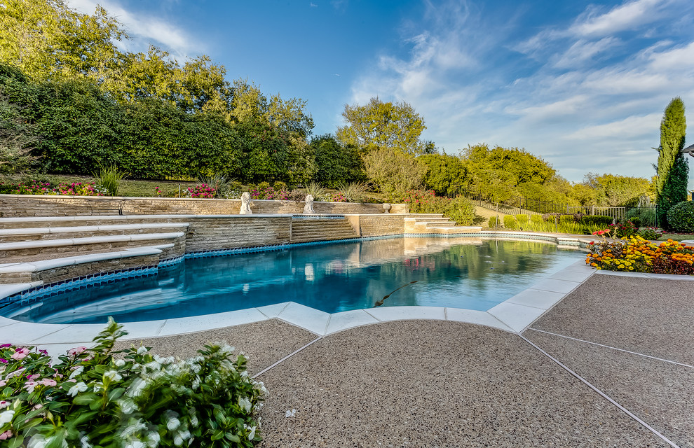 Roman Style Hobert Pool in Fairview, Texas - Traditional - Swimming ...