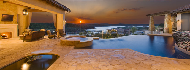 Rough Hollow Pool Exterior - Mediterranean - Pool - Austin - by ...
