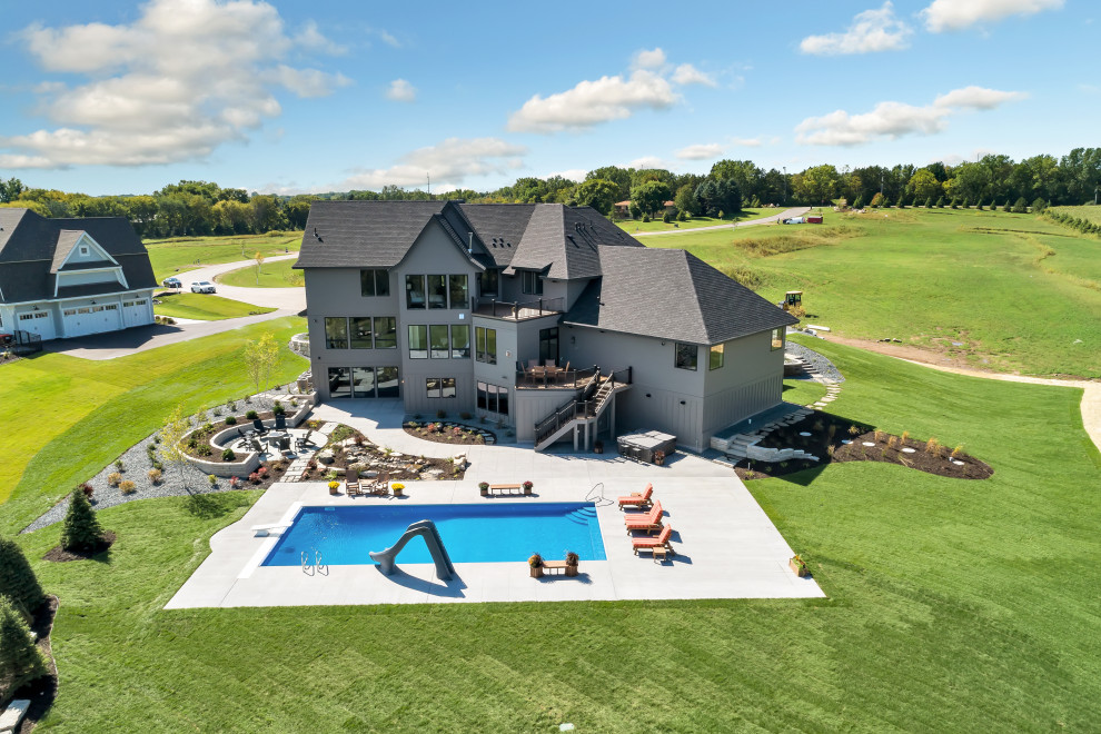 Rustic Modern Home - Pool - Minneapolis - by Custom One Homes | Houzz