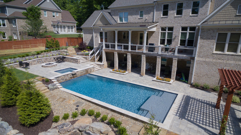 Rustic Modern Rectangle - Modern - Pool - Atlanta - by Atlantis Pools ...