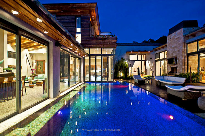 Santa Monica Canyon House - Asian - Pool - Los Angeles - by Sorensen ...