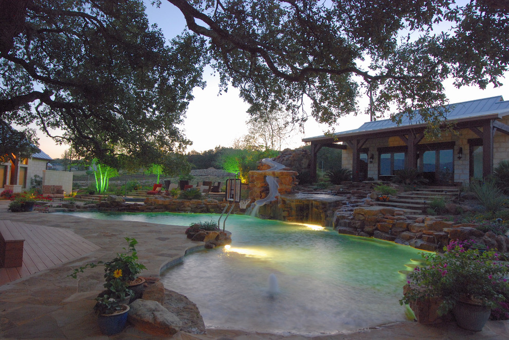 Rustic ranch done with elegance - Rustic - Pool - Austin - by Lifestyle ...