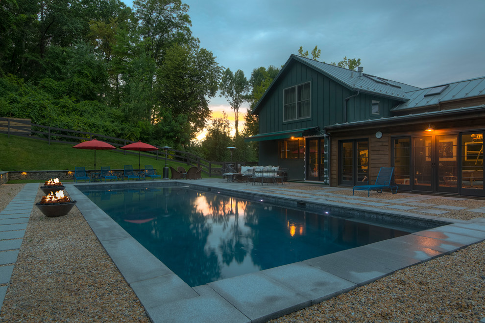Rustic Swimming Pool - Rustic - Pool - New York - by Neave Group ...