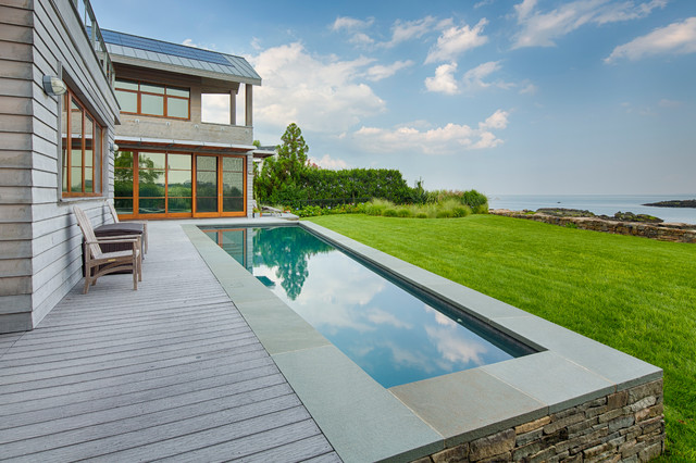 Rye Waterfront Pool - Contemporary - Swimming Pool & Hot Tub - New York ...