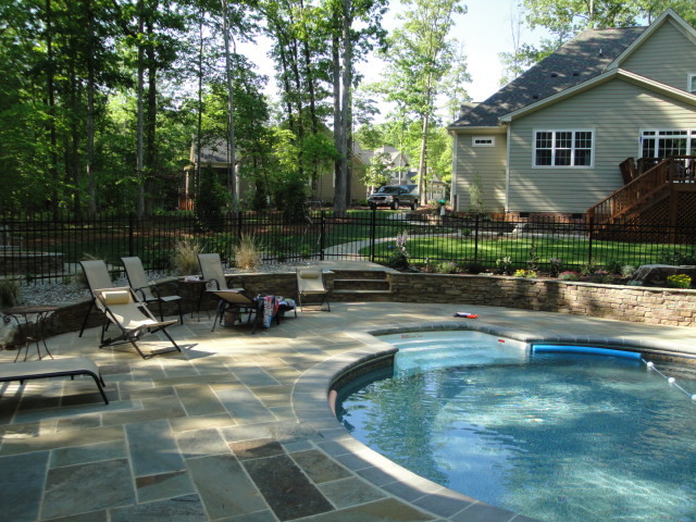 sally's - Modern - Pool - Raleigh - by J&A Stone Work | Houzz