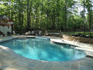 sally's - Modern - Pool - Raleigh - by J&A Stone Work | Houzz
