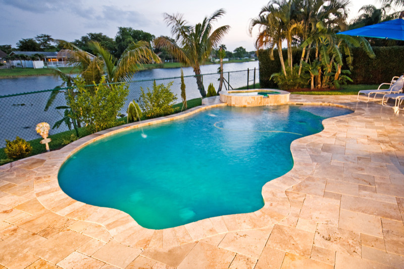 Saracini - Lagoon/Freeform Pools - Tropical - Pool - Miami - by Van ...