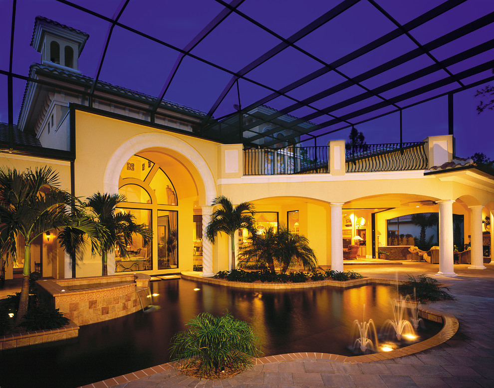 Sater Design Collection's 6930 "Lindley" Home Plan - Mediterráneo ...