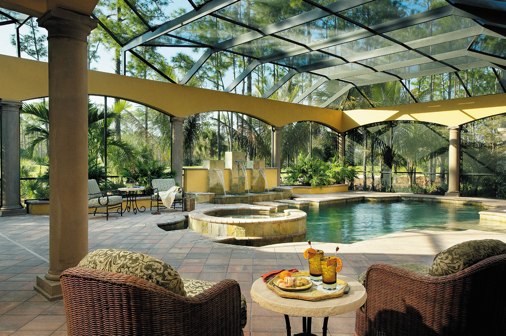 Sater Design's 6942 "Marrakesh" Home Plan - Mediterranean - Pool ...