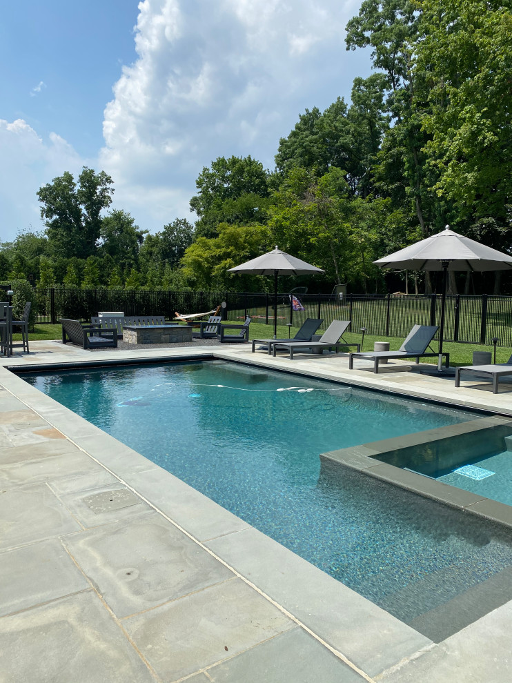 Scarsdale Pool Surround - Contemporary - Pool - New York - by LDAW ...