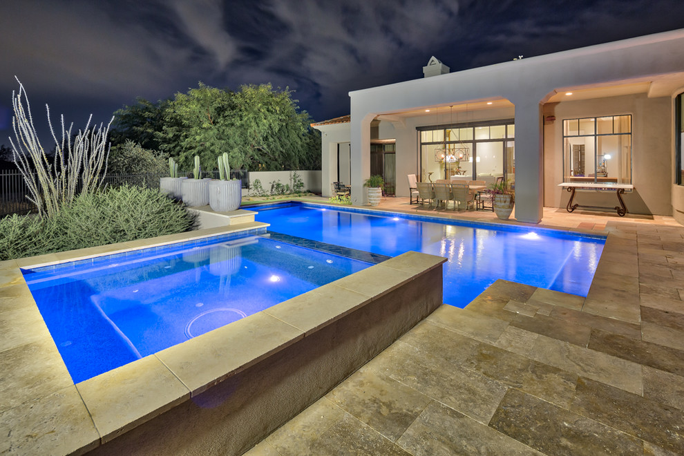 Scottsdale Award Winning Backyard Project - Contemporary - Swimming ...