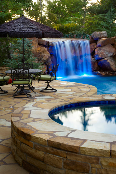 Secluded Pool & Waterfall Gives Oklahoma Home a Hidden Retreat ...