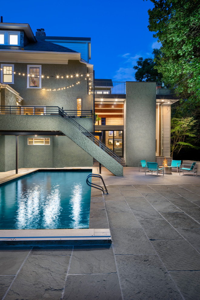Serious update, with modern accents - Contemporary - Pool - DC Metro ...