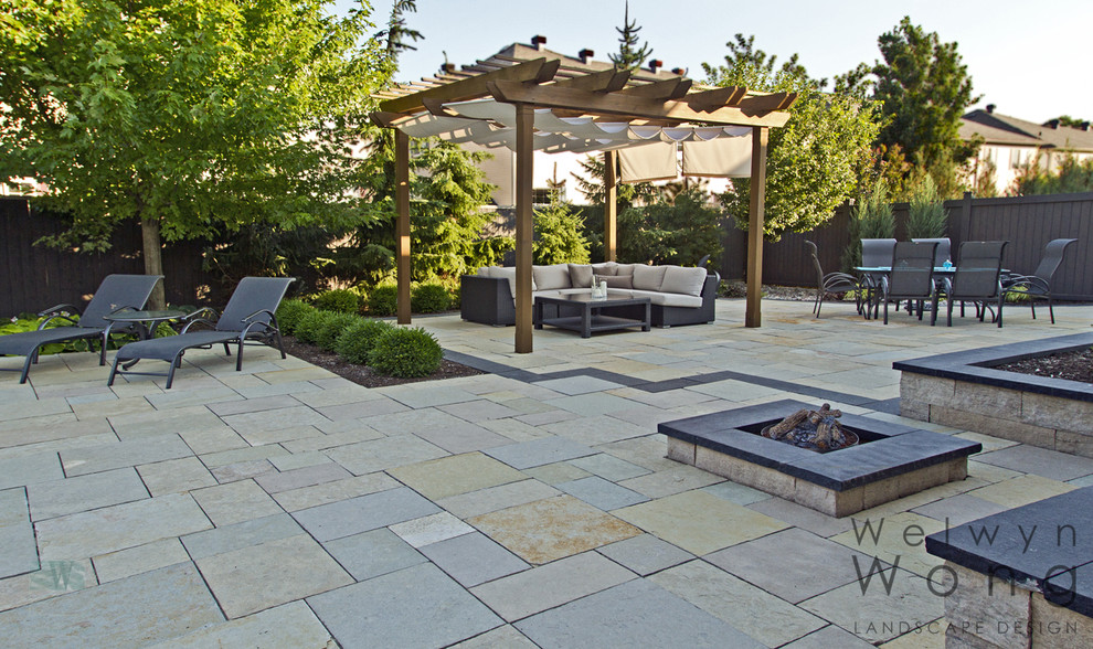 Set in Stone - Contemporary - Patio - Ottawa - by Welwyn Wong Landscape ...
