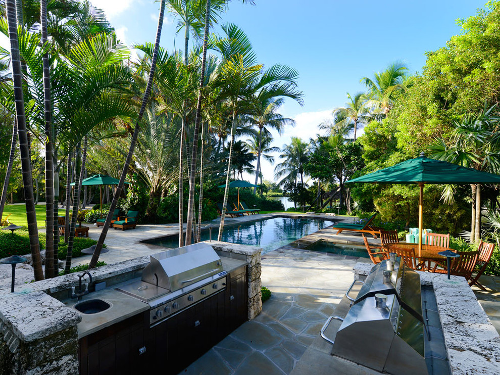 Seven Acre Garden - Tropical - Pool - Miami - by Raymond Jungles, Inc ...