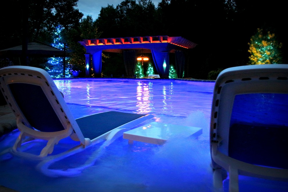 shark tile gunite pool - Eclectic - Pool - Detroit - by Tango Pools | Houzz