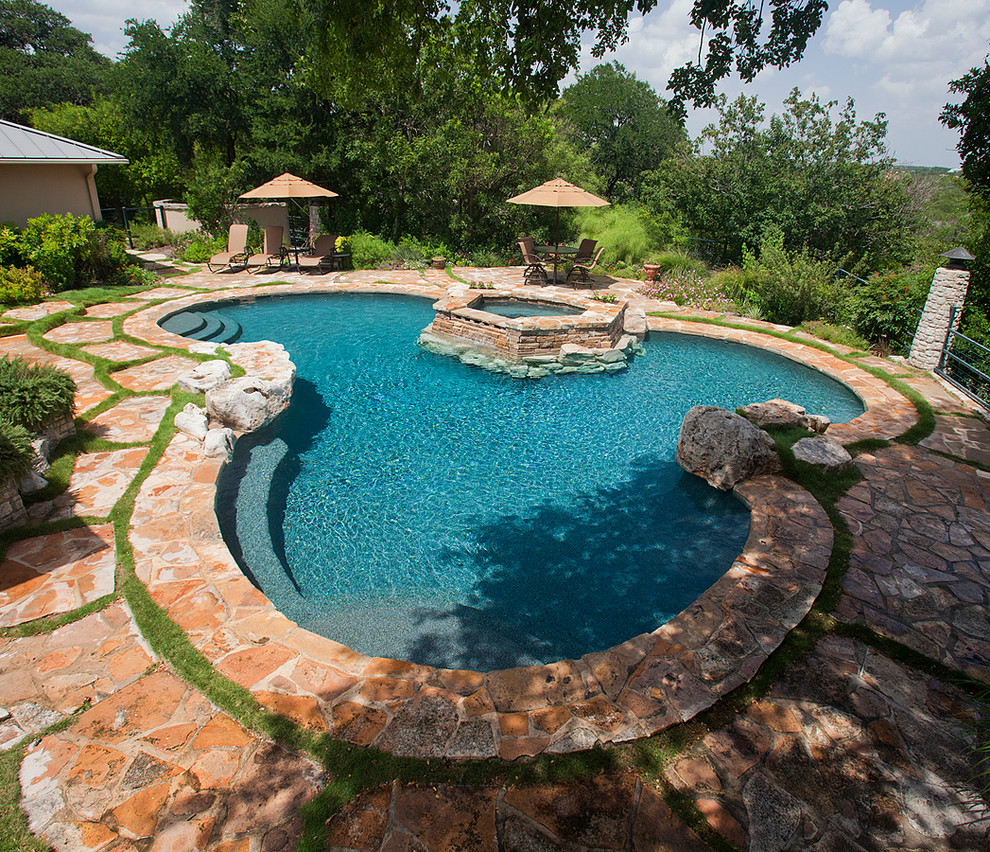 Shavano Park - Rustic - Pool - Austin - by Brad Sharpe Pools | Houzz