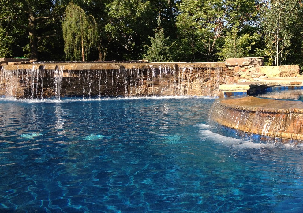 Shawnee Suburban Estate - Traditional - Pool - Kansas City - by Liquify ...