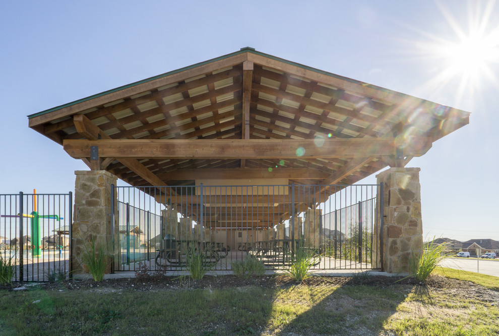 Sienna Amenity Center (Cedar) - Rustic - Pool - Austin - by TimberTown ...