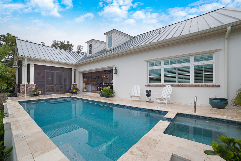 Siesta Key Custom Home- Heron Lagoon Low Country Home - Traditional ...