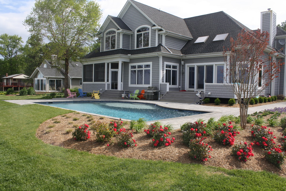 Simple Inground Pool - Traditional - Pool - Baltimore - by Elite Pools ...