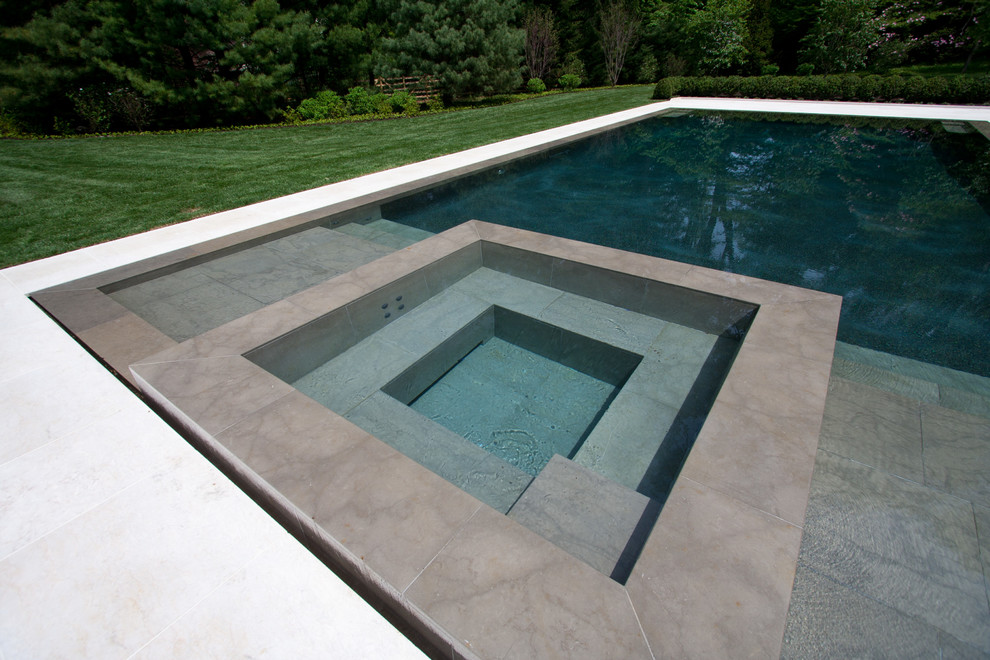 Slot overflow deck level poo - Contemporary - Pool - Philadelphia - by ...