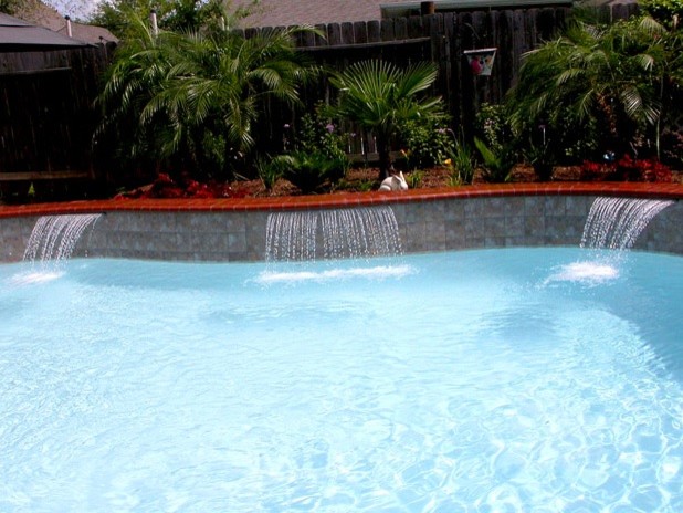 Small Backyard Custom Swimming Pool - Traditional - Pool - Houston - by ...