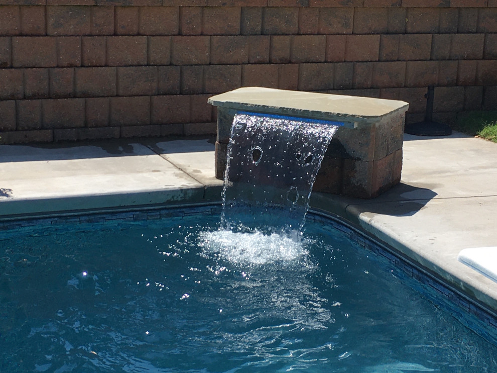 Small LED Waterfall - Southwestern - Pool - Oklahoma City - by ASL ...