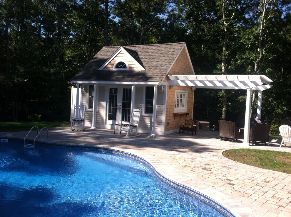 Small Pool House - Traditional - Pool - Boston - by Whitcomb Remodeling ...