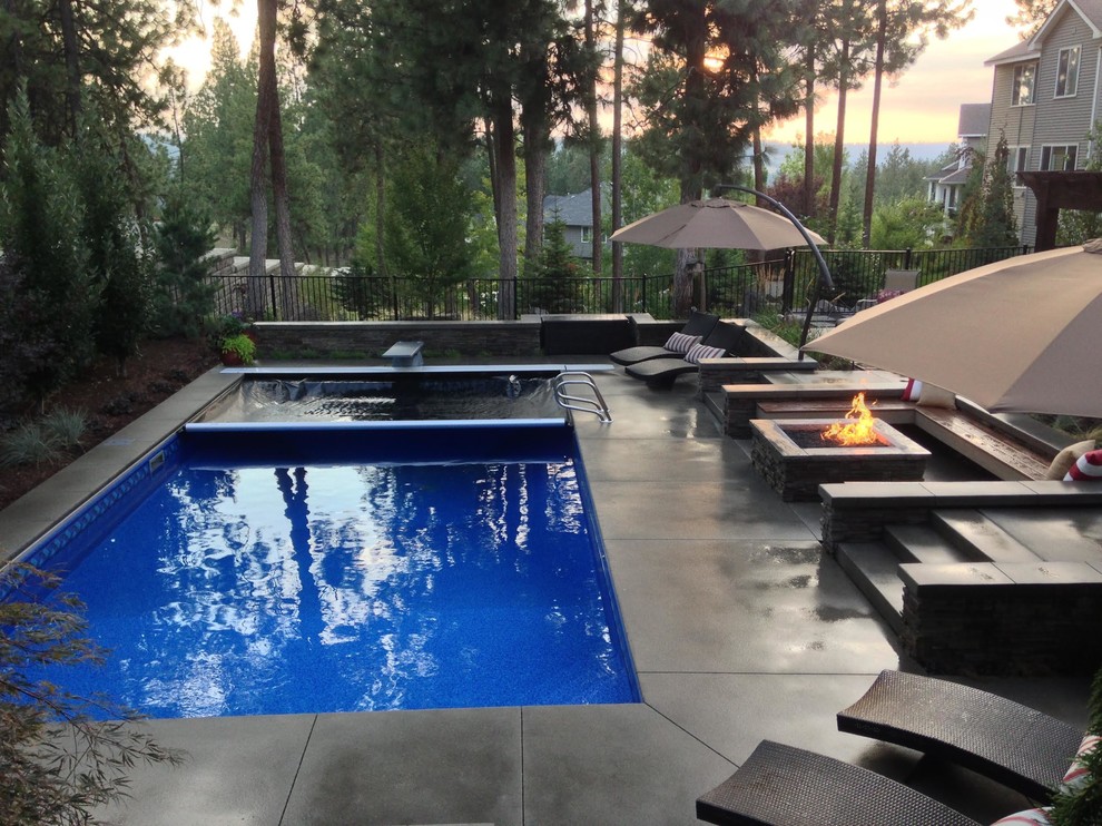 South Hill Projects - Modern - Pool - Seattle - by Copper Creek Pools ...