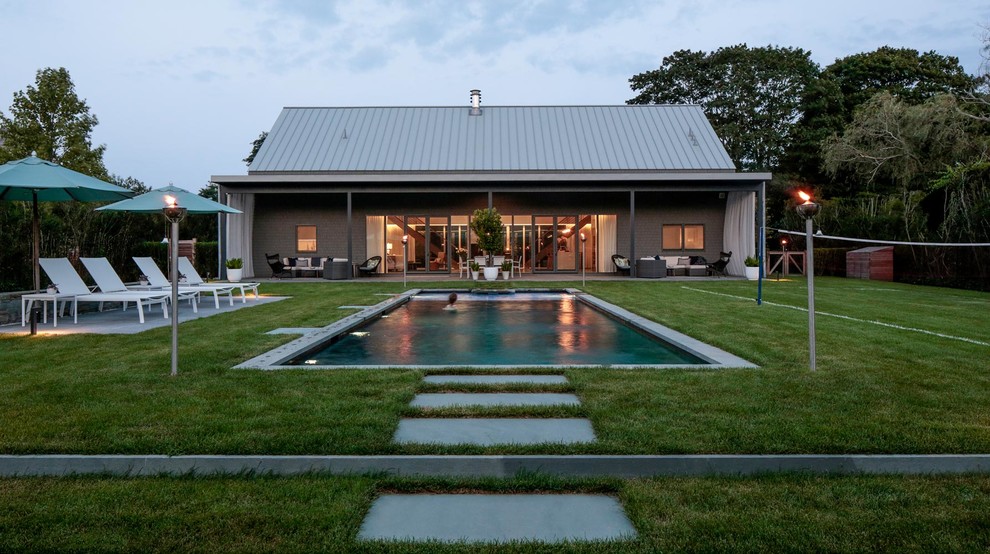 Southampton Modern Farmhouse - Contemporary - Pool - New York - by ...