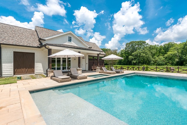Southern Pool House Luxurious Southern Style House In 5.7 Acre Oasis