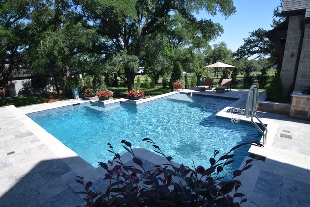 Southlake Estate Pool - Classique Chic - Piscine - Dallas - par ...