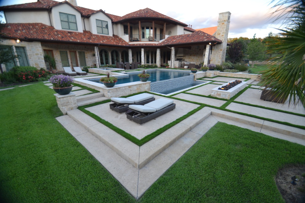 Southlake Spanish Geometric - Mediterranean - Pool - Dallas - by Mike ...