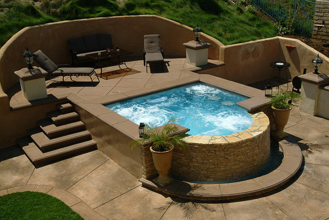 Spa And Hot Tub Gallery Contemporary Swimming Pool And Hot Tub