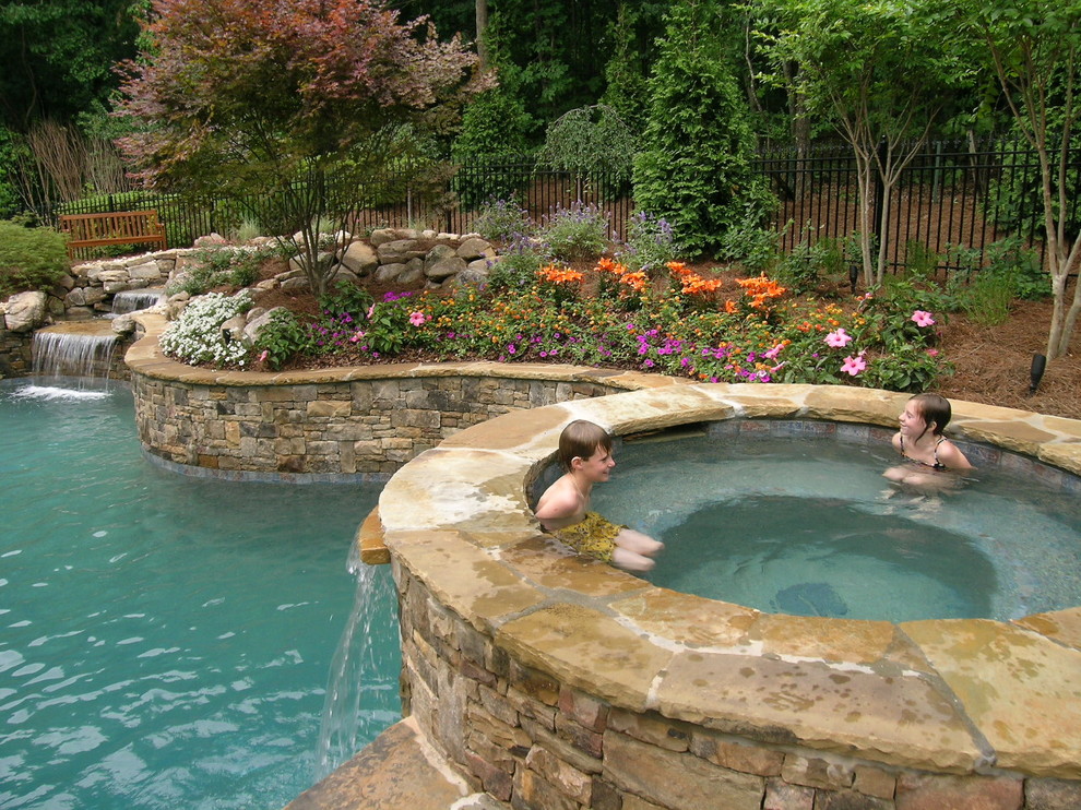 Spa and Pool - Traditional - Pool - Atlanta - by Legacy Landscape ...