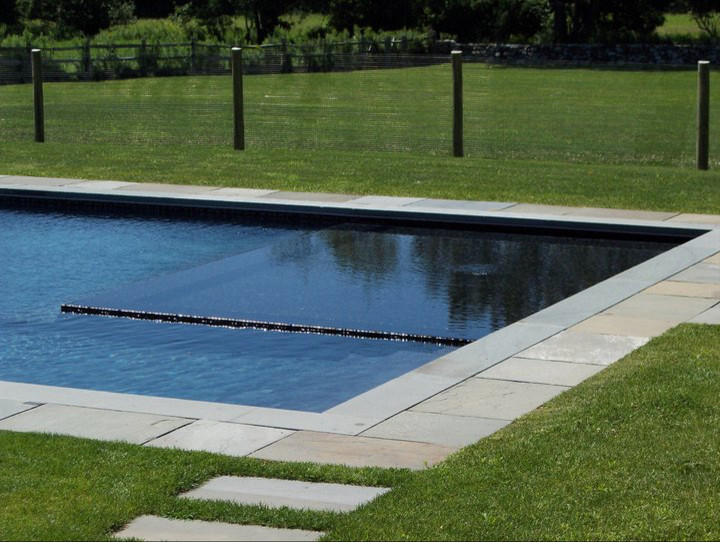 SPA: interior spa with submerged glass-tiled walls - Transitional ...