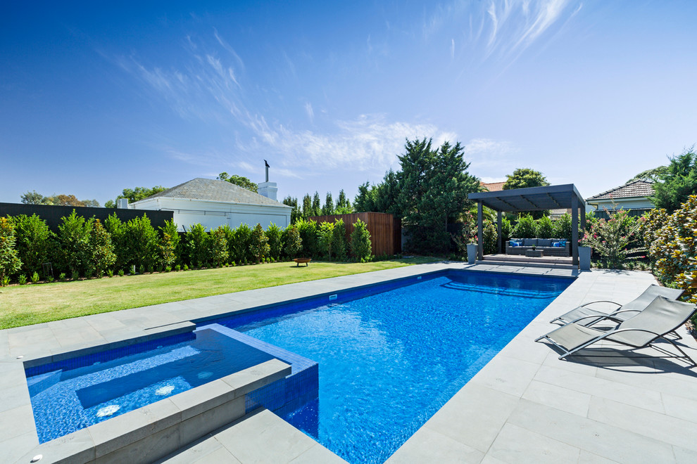 Spa, Pool & Pergola - Contemporary - Pool - Melbourne - by Albatross ...